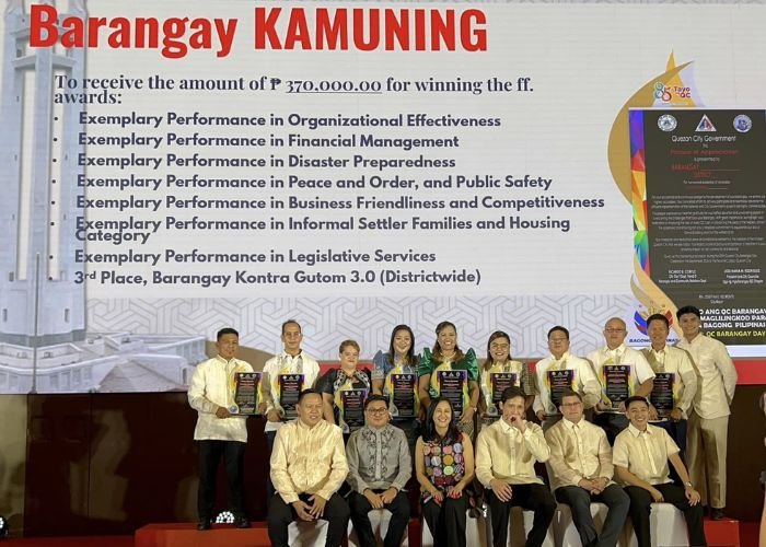 Awards and Recognition – Barangay Kamuning